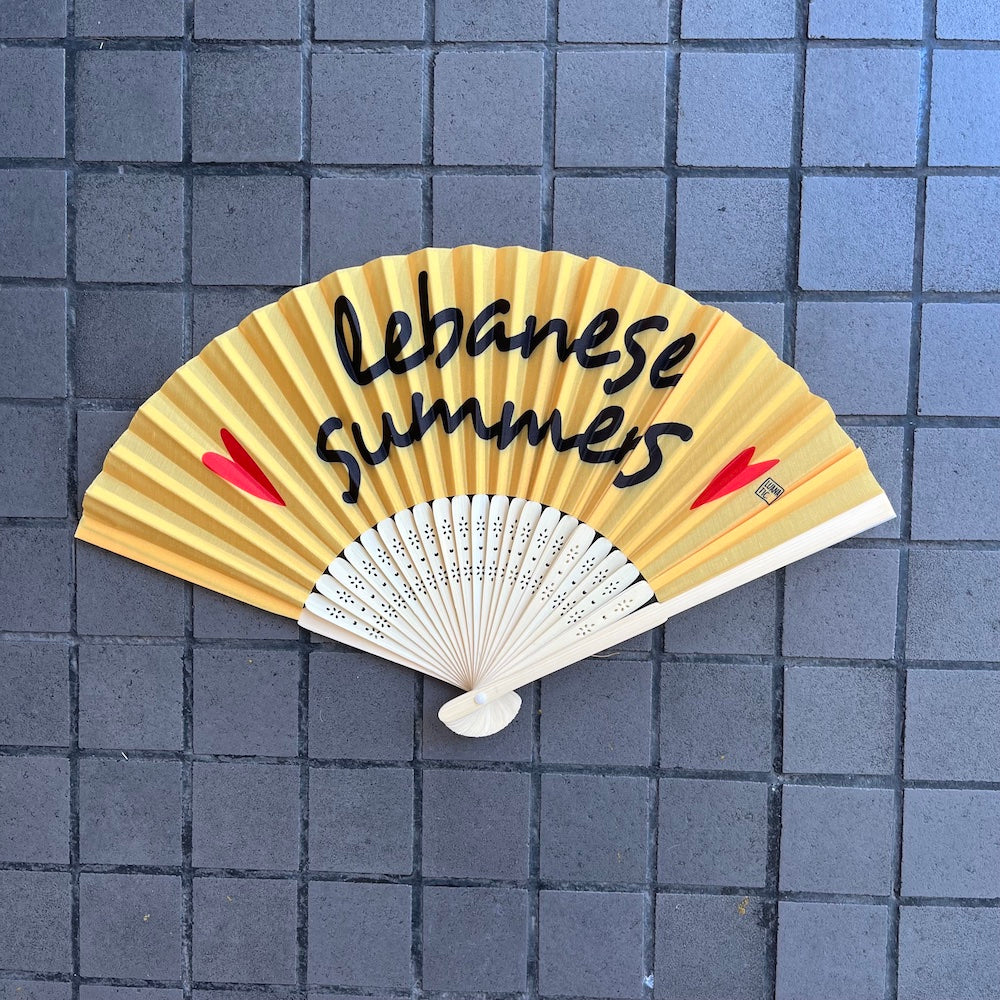 Hand Fan Lebanese Summers by Luanatic eventail مروحة