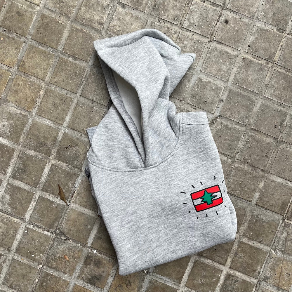 Lebanon Flag Fun Lebanese hoodie for boy and girl in Arabic, by Luanatic