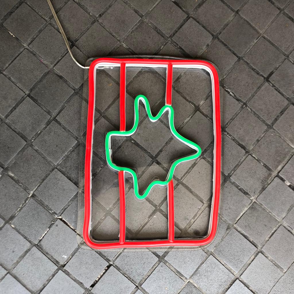 Neon Sign Lebanon Flag by Luanatic