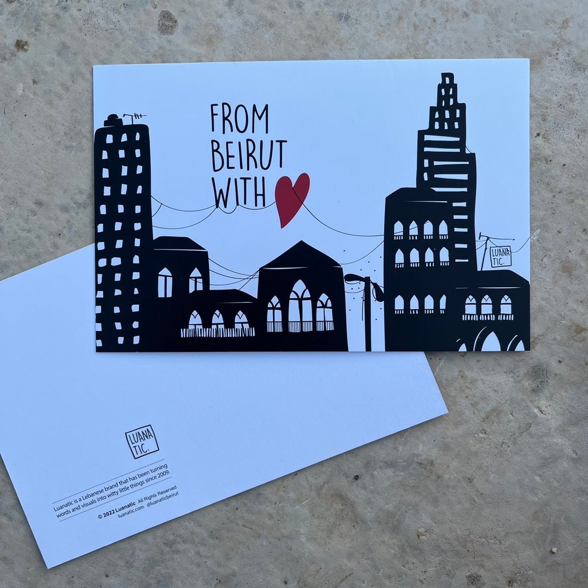 Postcard From Beirut With Love Silhouette cartes postales بطاقة بريدية ...