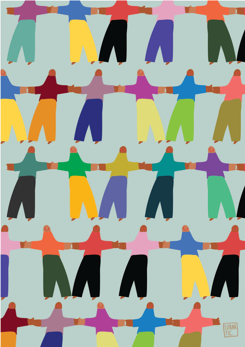 "Dabke" "دبكه" Wood Poster by Luanatic