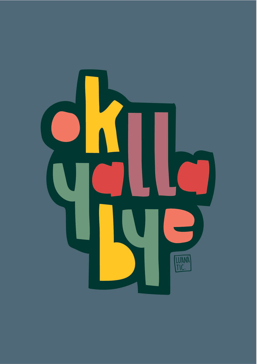"Ok yalla bye" Wood Poster by Luanatic